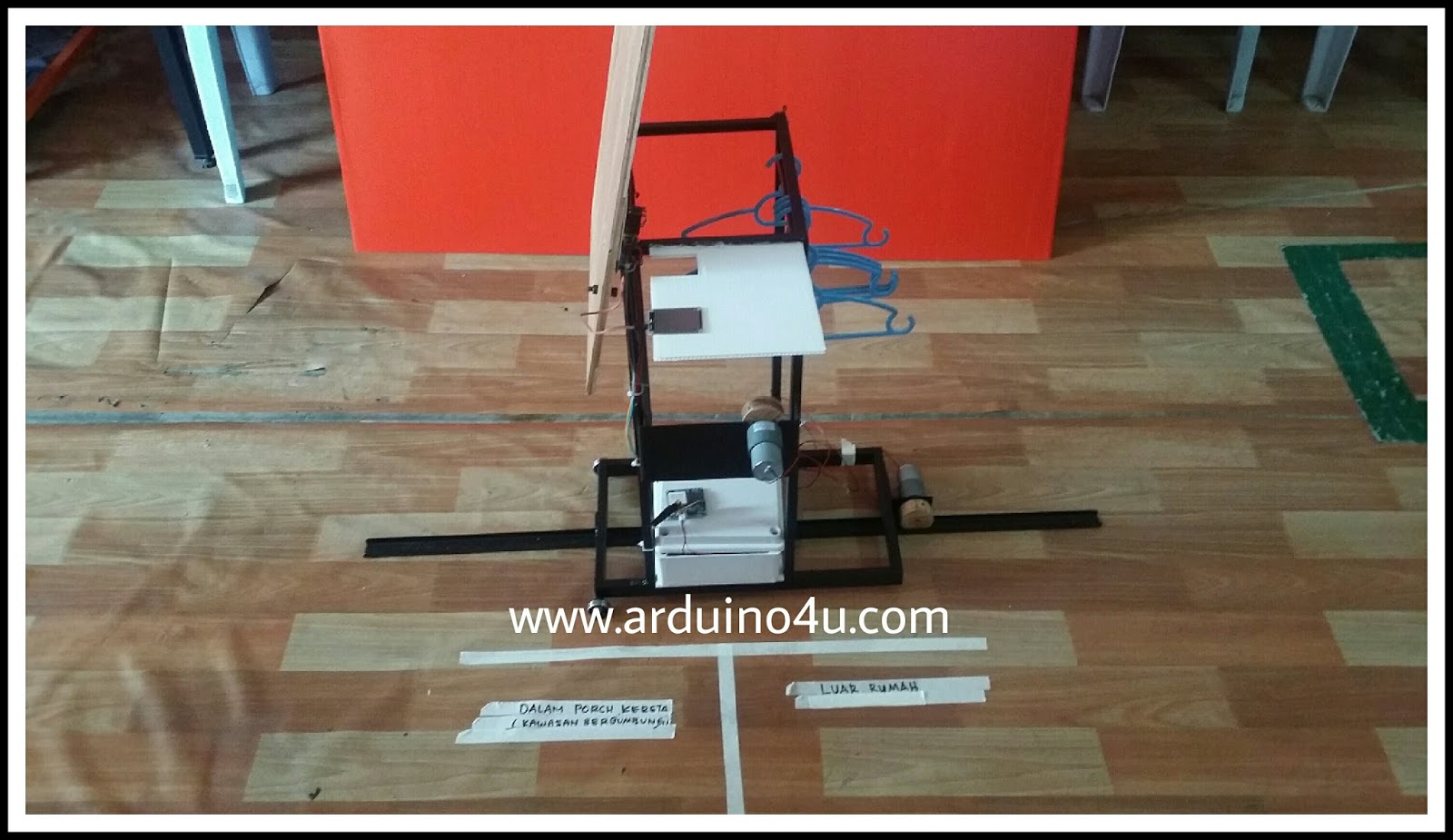 Projek Elektronik Arduino4u.com: 81. Auto cloth Line system