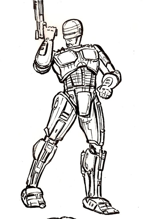 Robocop coloring pages For Kids >> Disney Coloring Pages
