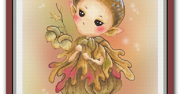 Вышивалка: "Acorn Sprite" Lena Lawson
