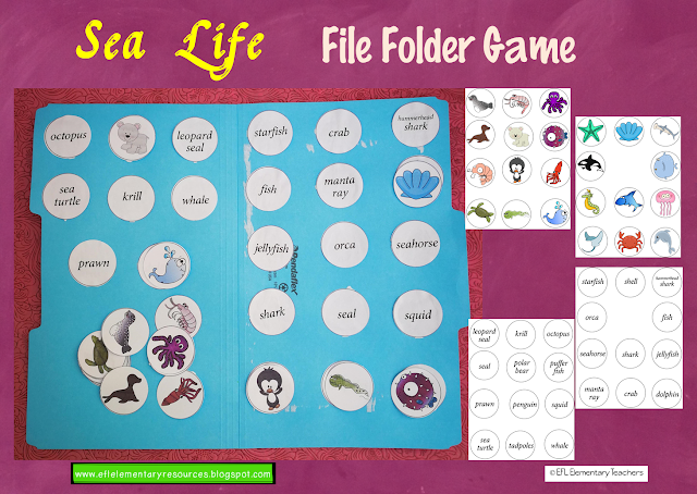 EFL Elementary Teachers: Sea, ocean or Underwater Animals Unit for ...