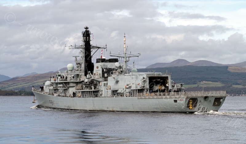 Dougie Coull Photography: HMS Sutherland Departs the Clyde