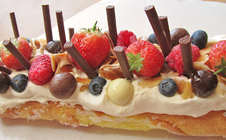 Maxine's Mix Ups x: 'N' is for....Nut and Mixed Berry Roulade