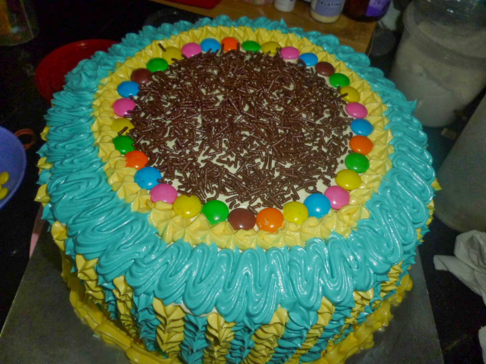 aimasss fresh homemade: Kek Rainbow