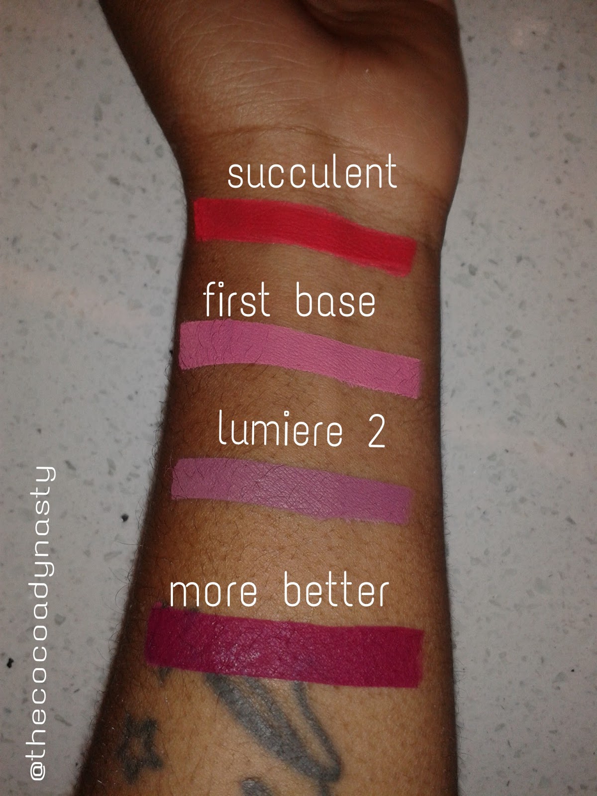 The Cocoa Dynasty: Colourpop Ultra Matte Lip: Succulent, More Better ...