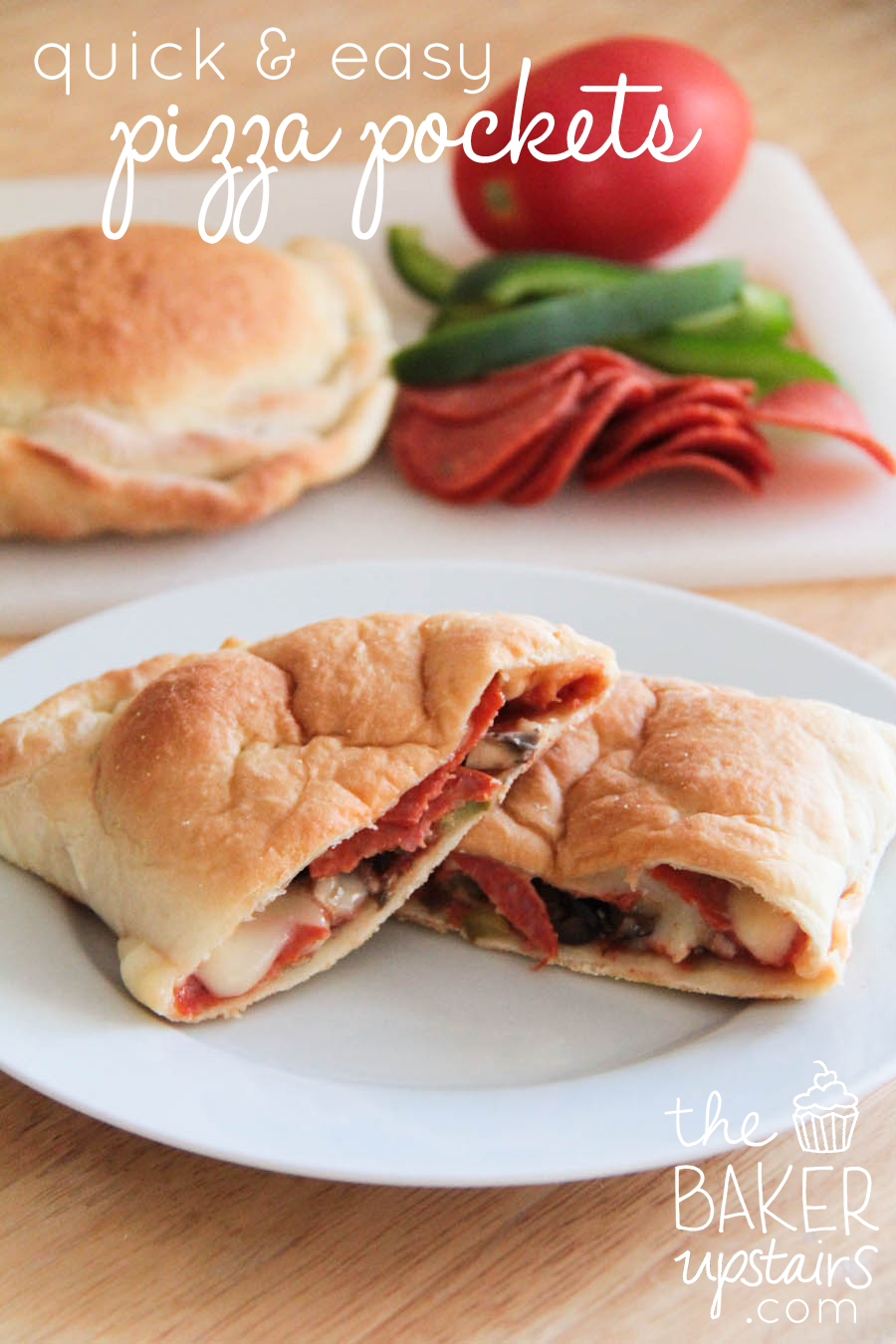 quick & easy pizza pockets - The Baker Upstairs