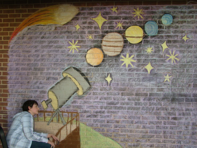 Art of Apex High School: Interactive Street Art Chalk Murals