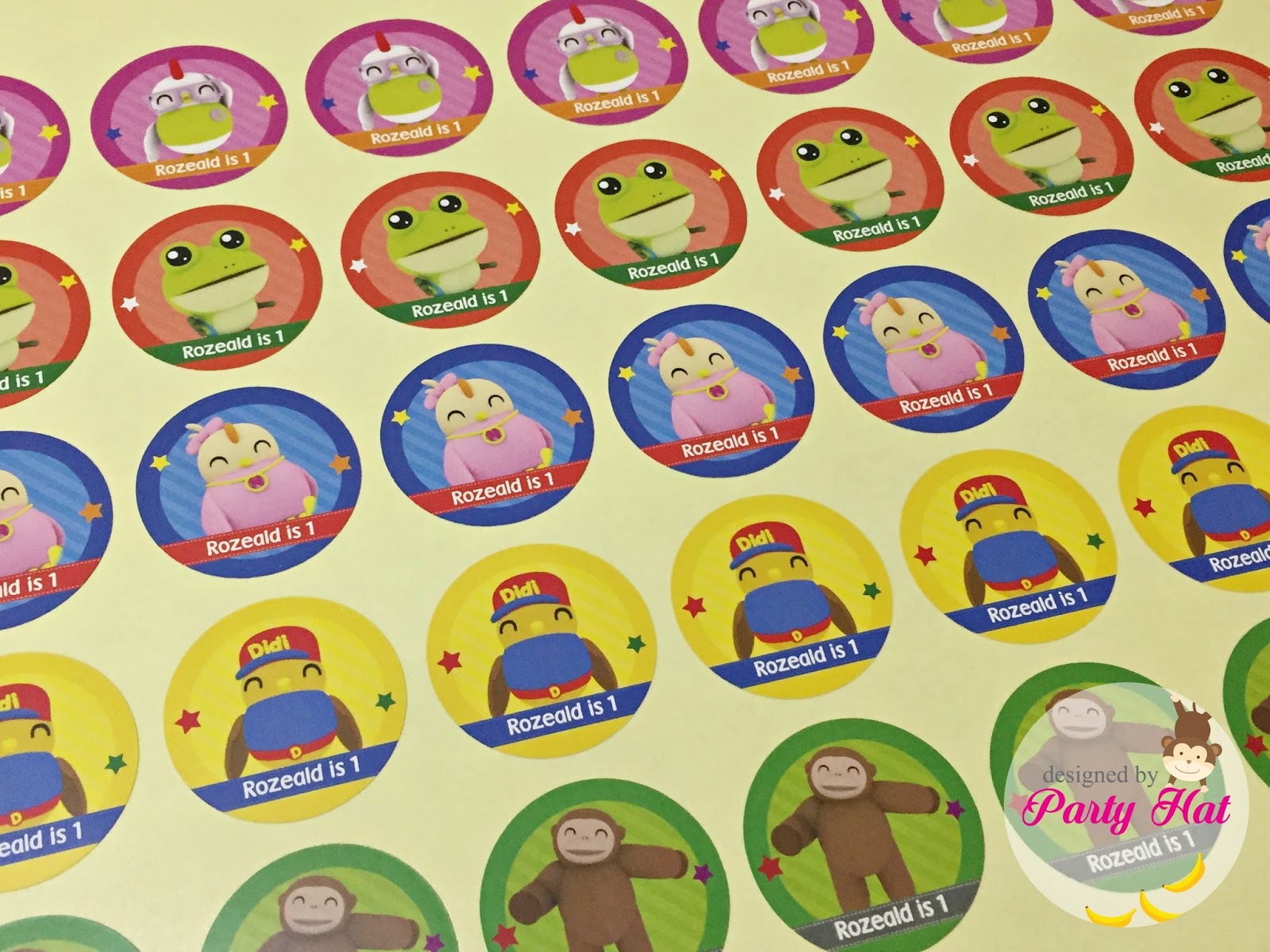 Party Hat: Didi and Friends birthday party for Rozeald