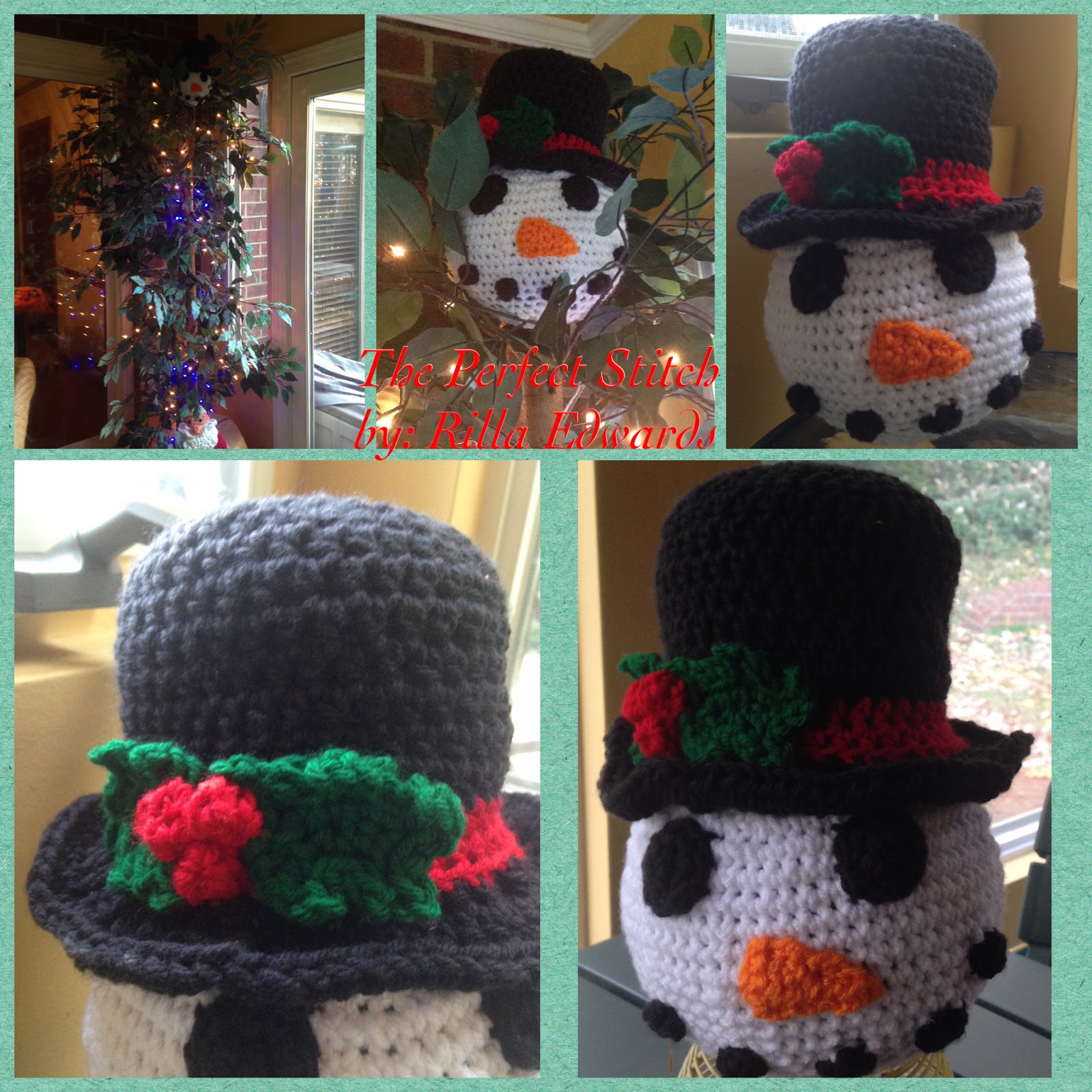 The Perfect Stitch...: Snowman Tree Topper...