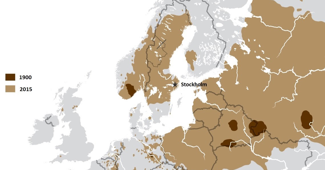 The expanding range of the Eurasian Beaver in Europe