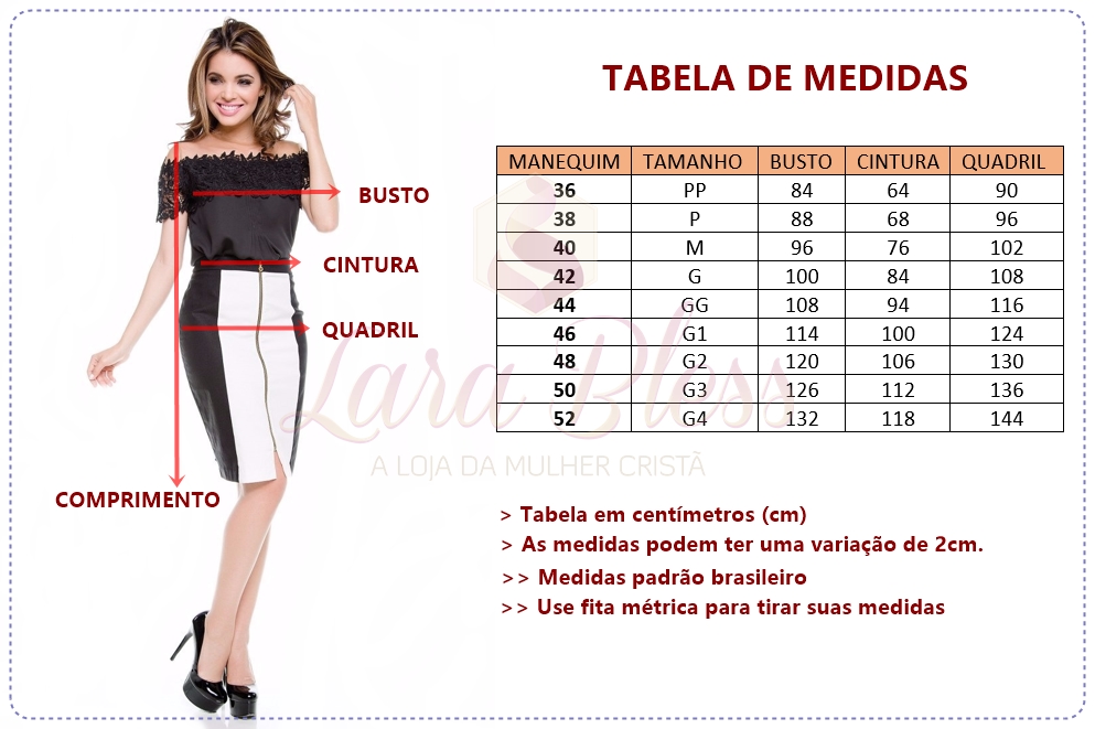 Medidas Ideais Corpo Feminino - NAZAEDU