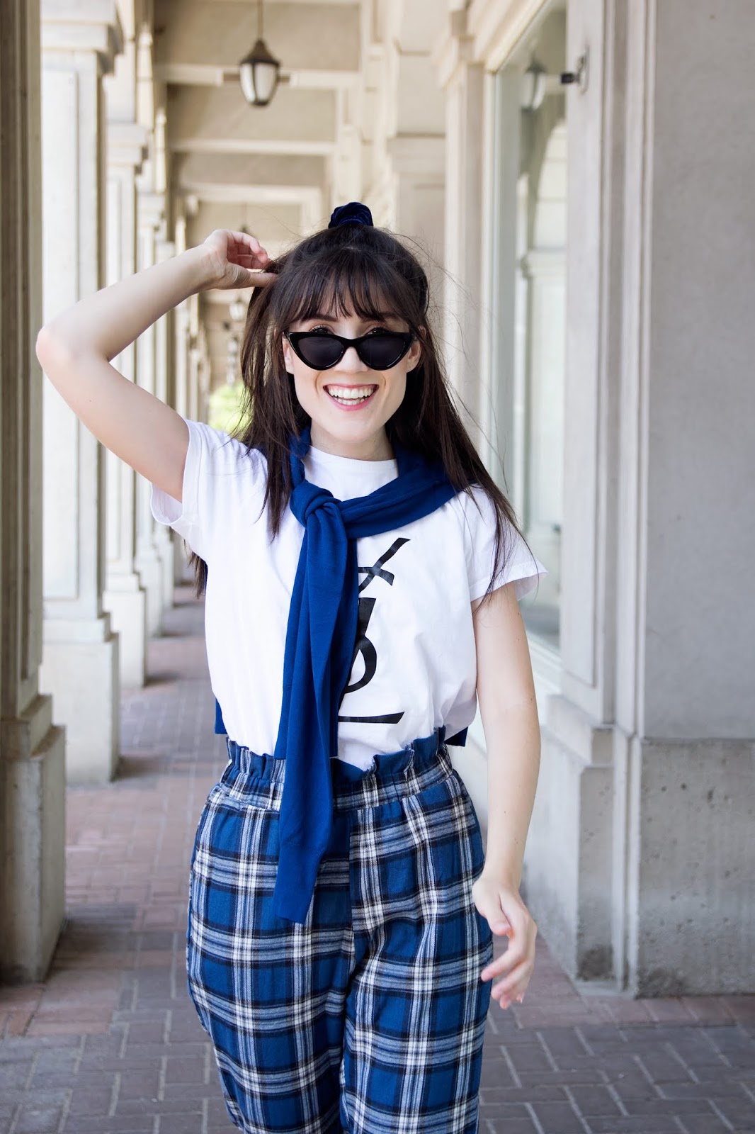 Plaid Pants In The Summer | Carolina Pinglo