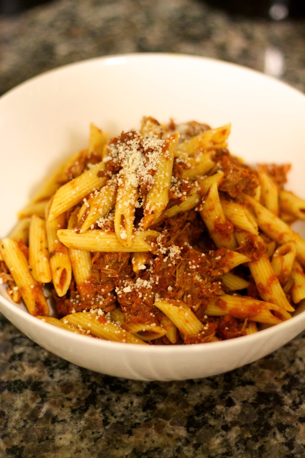 Young and Entertaining: Braised Beef Ragu with Penne