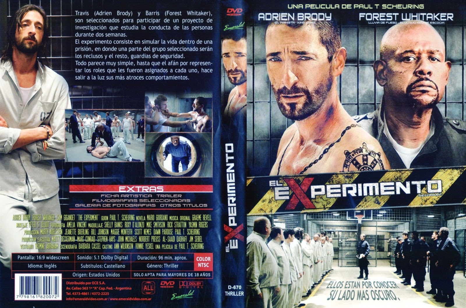 ESTRENOS EN BLU RAY: EL EXPERIMENTO