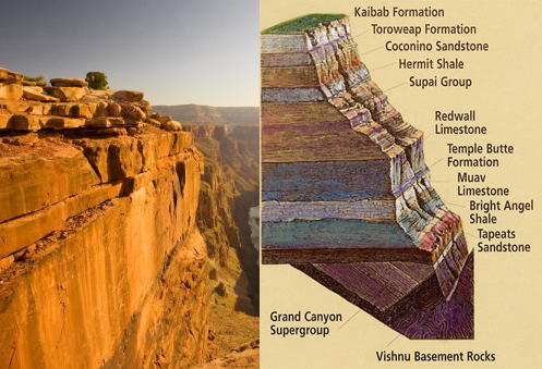 Image Case - A collection of sense & non-sense: Grand Canyon Rock Layers