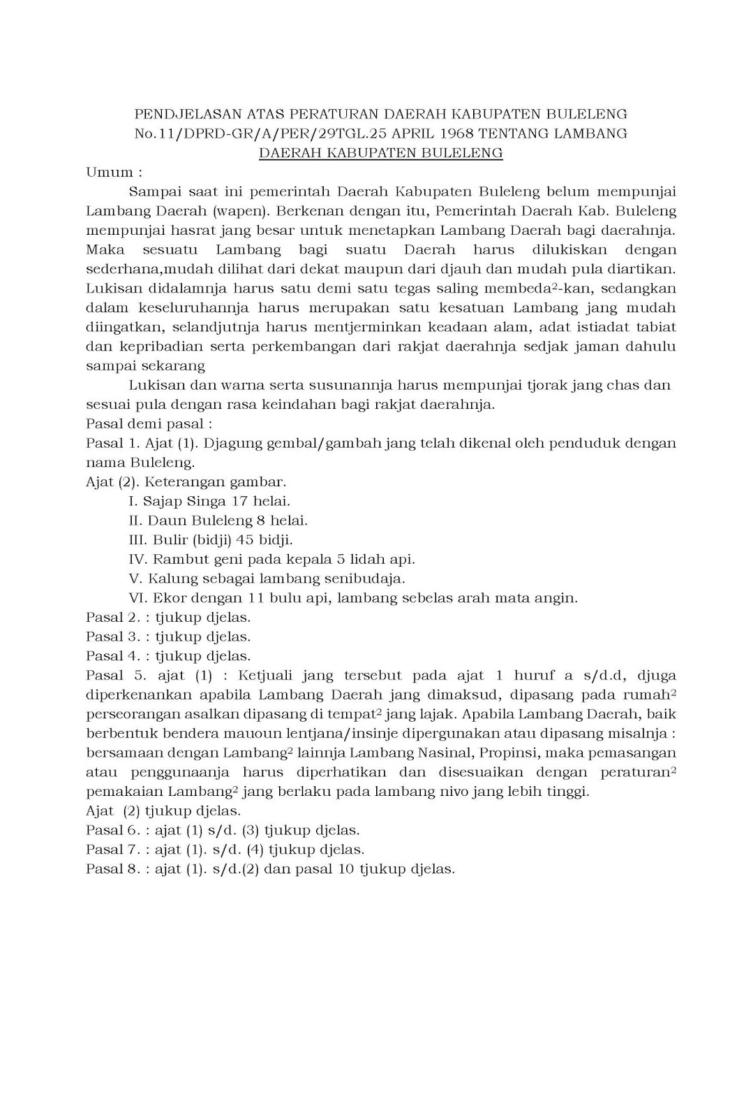 MAKNA-ARTI LOGO-LAMBANG DAERAH KABUPATEN BULELENG