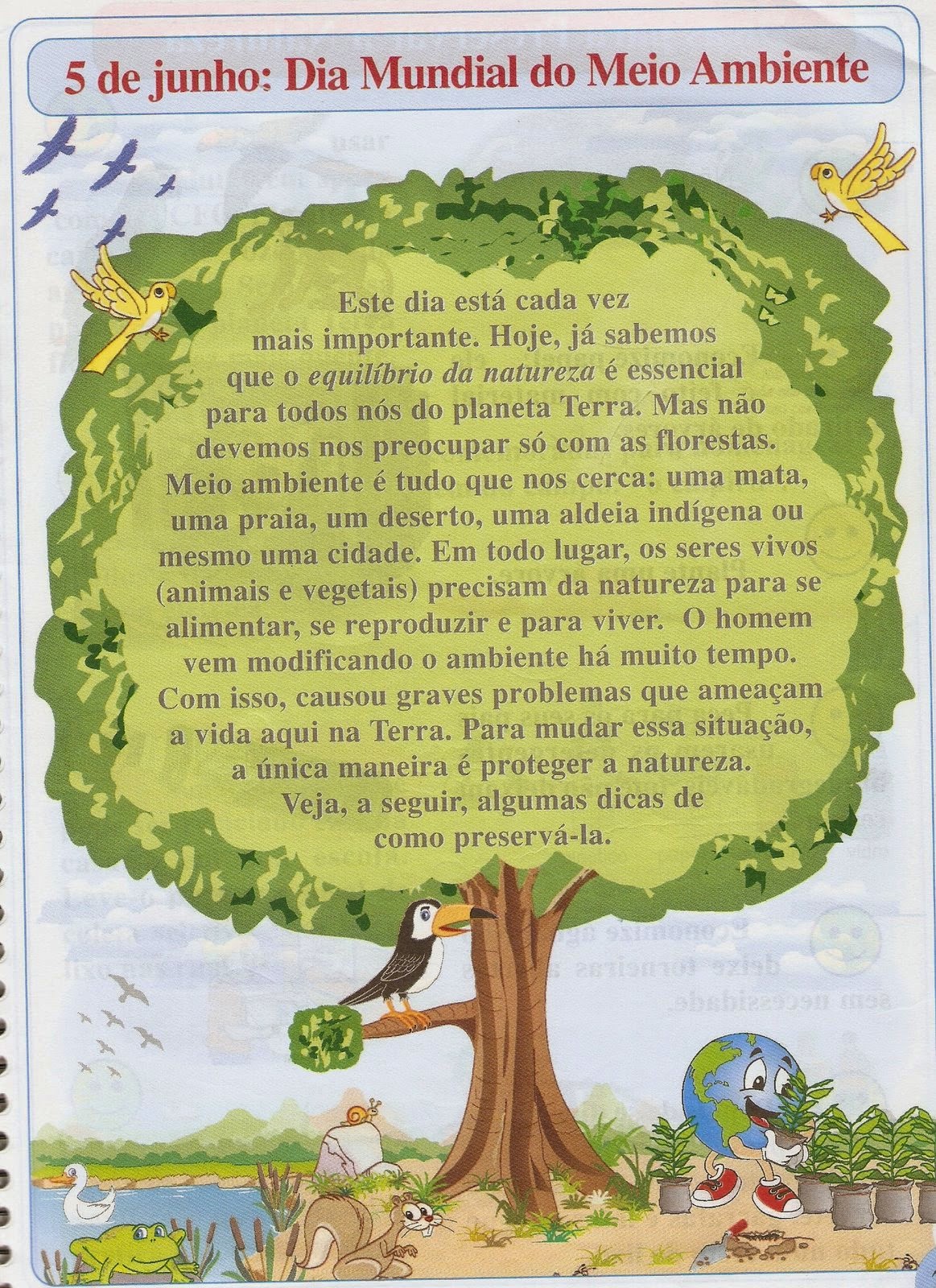 Pequeno Texto Infantil Sobre Meio Ambiente - FDPLEARN
