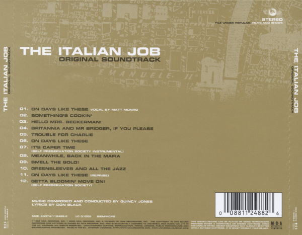 Valvulado: The Italian Job - Quincy Jones (OST)
