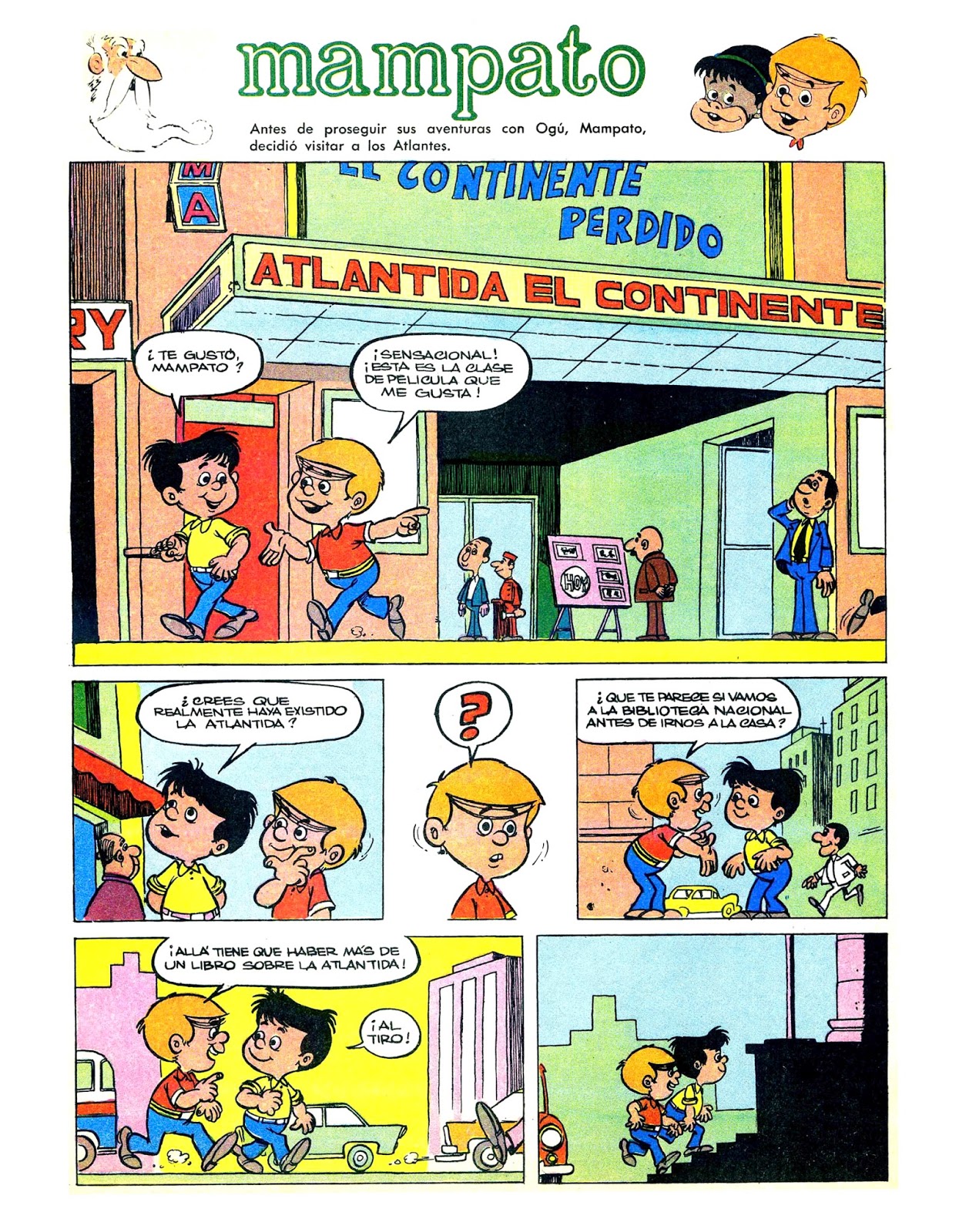 revista mampato comics y los 70s: Mampato En La Atlantida