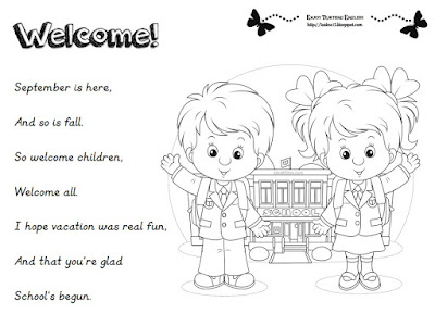 Enjoy Teaching English: WELCOME BACK TO SCHOOL POEMS
