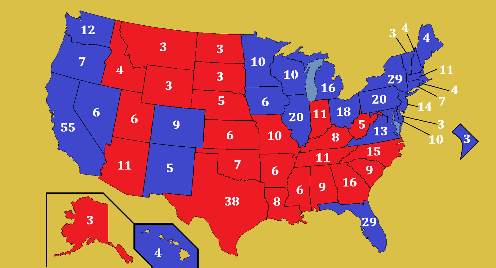Map Of The Electoral College Over Time
