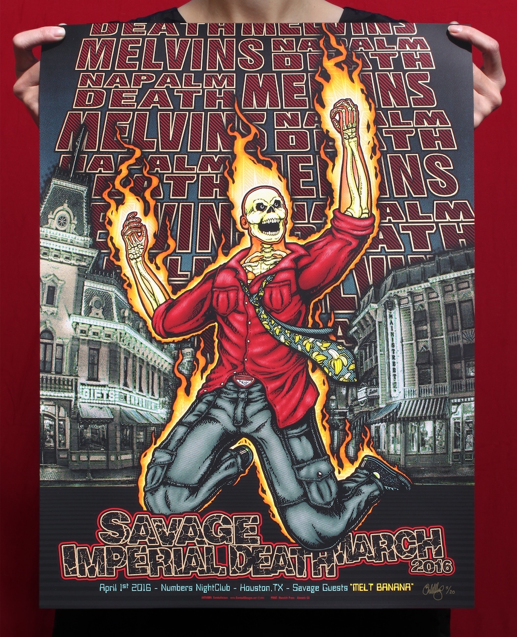INSIDE THE ROCK POSTER FRAME BLOG: Gumball Designs Melvins Houston ...