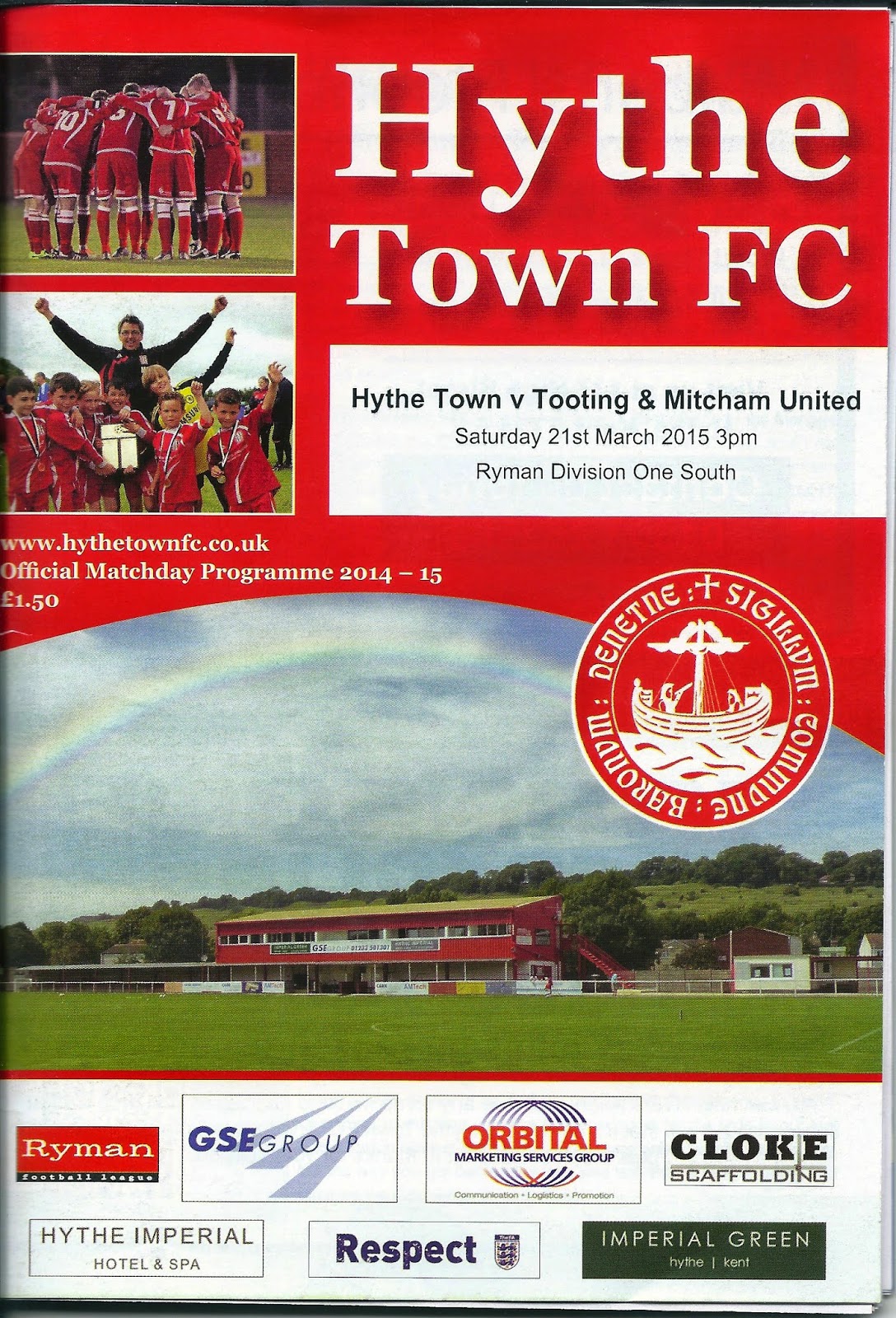 Football Grounds visited by Richard Bysouth: Hythe Town FC