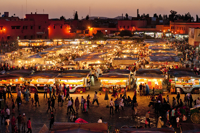 Djemaa El-Fna - in Marrakech