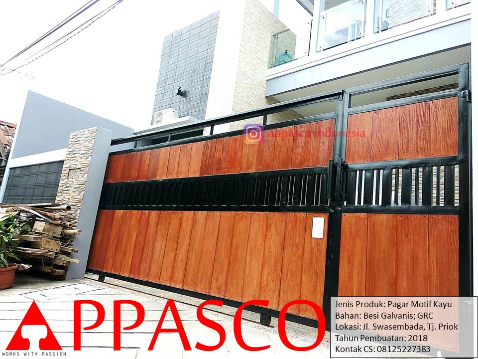 Pagar Minimalis Grc Motif Kayu ~ Jual Pagar Minimalis Grc Motif Kayu ...