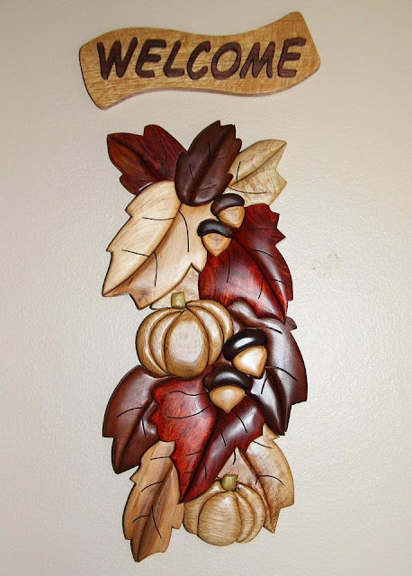 The Woodcrafter: INTARSIA - FALL WELCOME SWAG