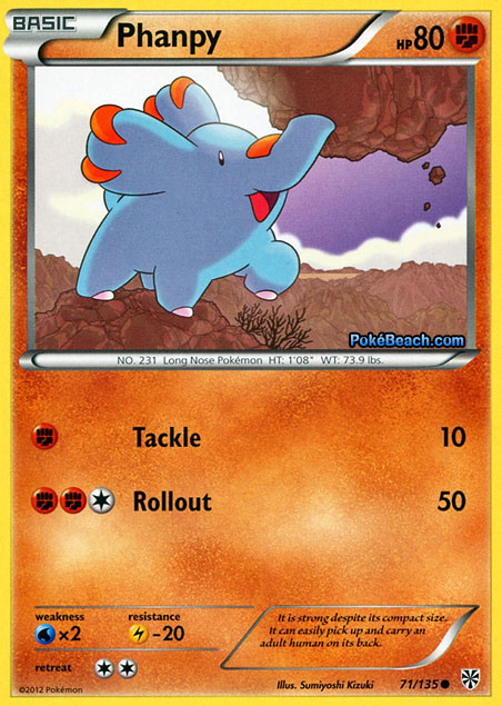 Phanpy -- Plasma Storm Pokemon Card Review | PrimetimePokemon's Blog