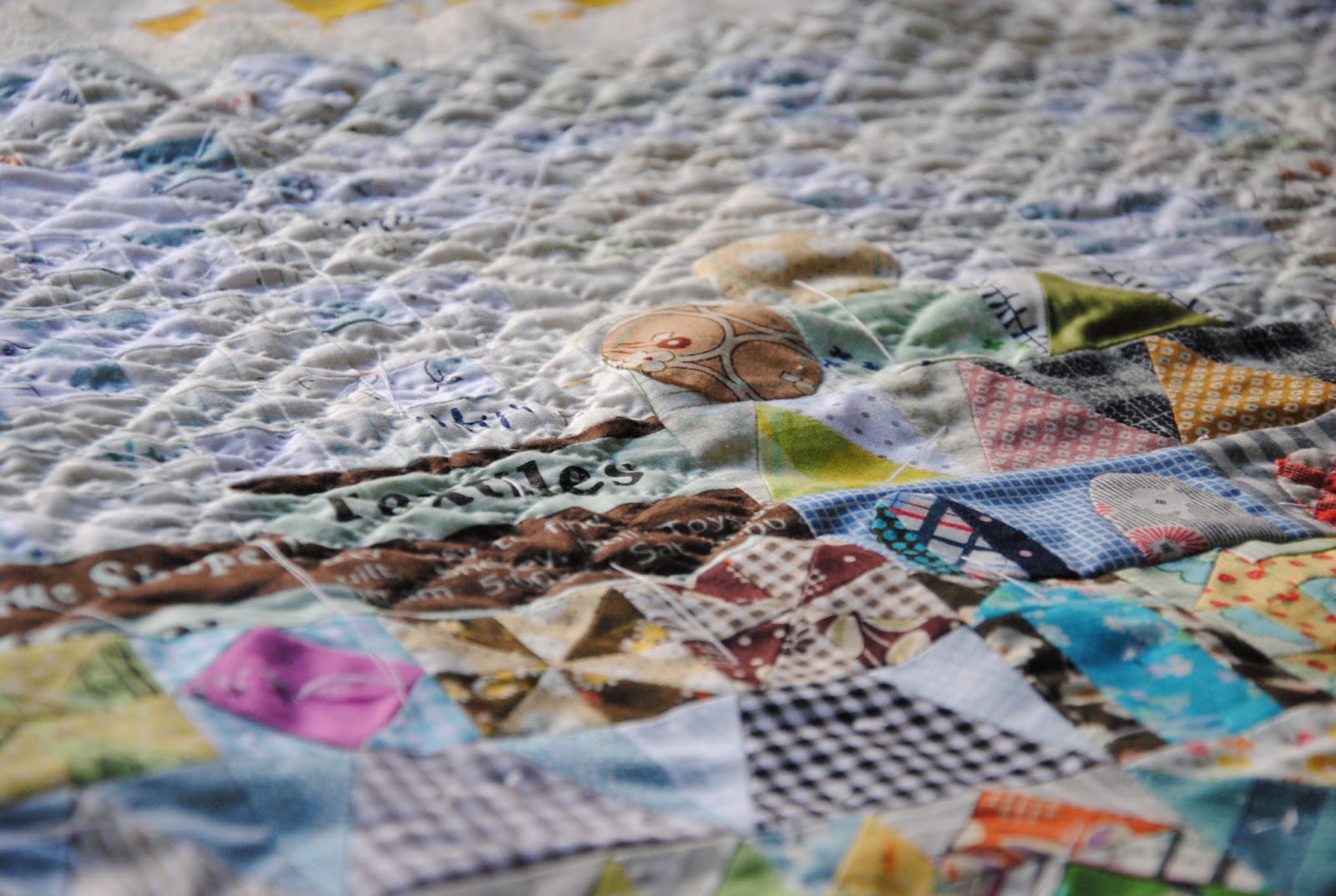 1/4" mark: Daily. patchwork. stitch