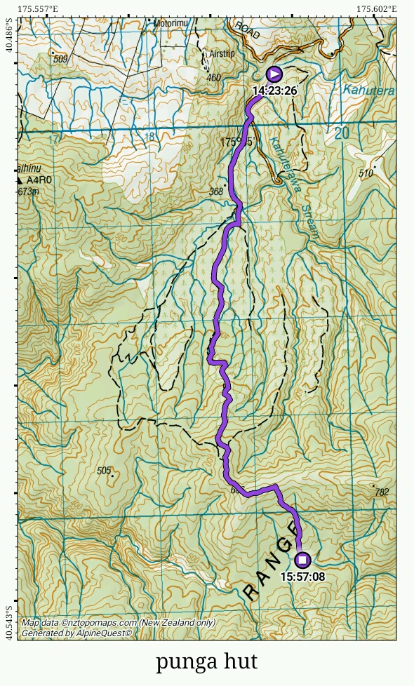 Tramping: Punga Hut or Miro Valley Hut