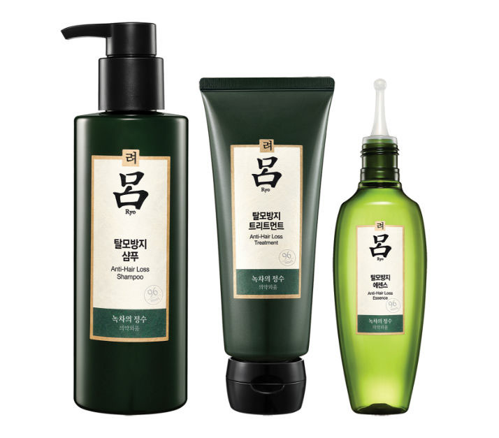 Korea Beauty Blog Ryo Spa Theraphy Green Tea Anti Hair Loss Full Set Shampootreatmentessence