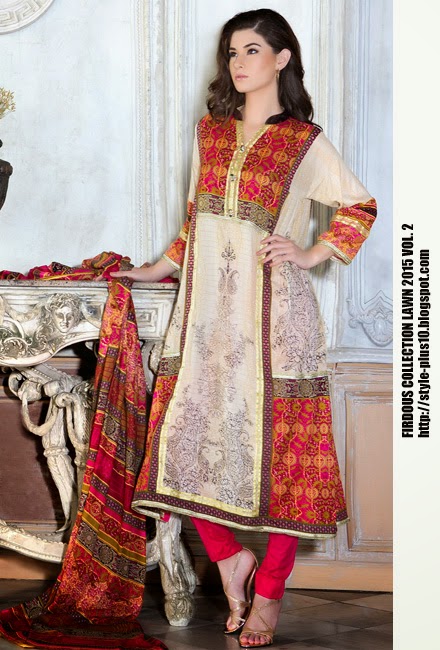 Firdous : Collection Lawn 2015 Vol. 2