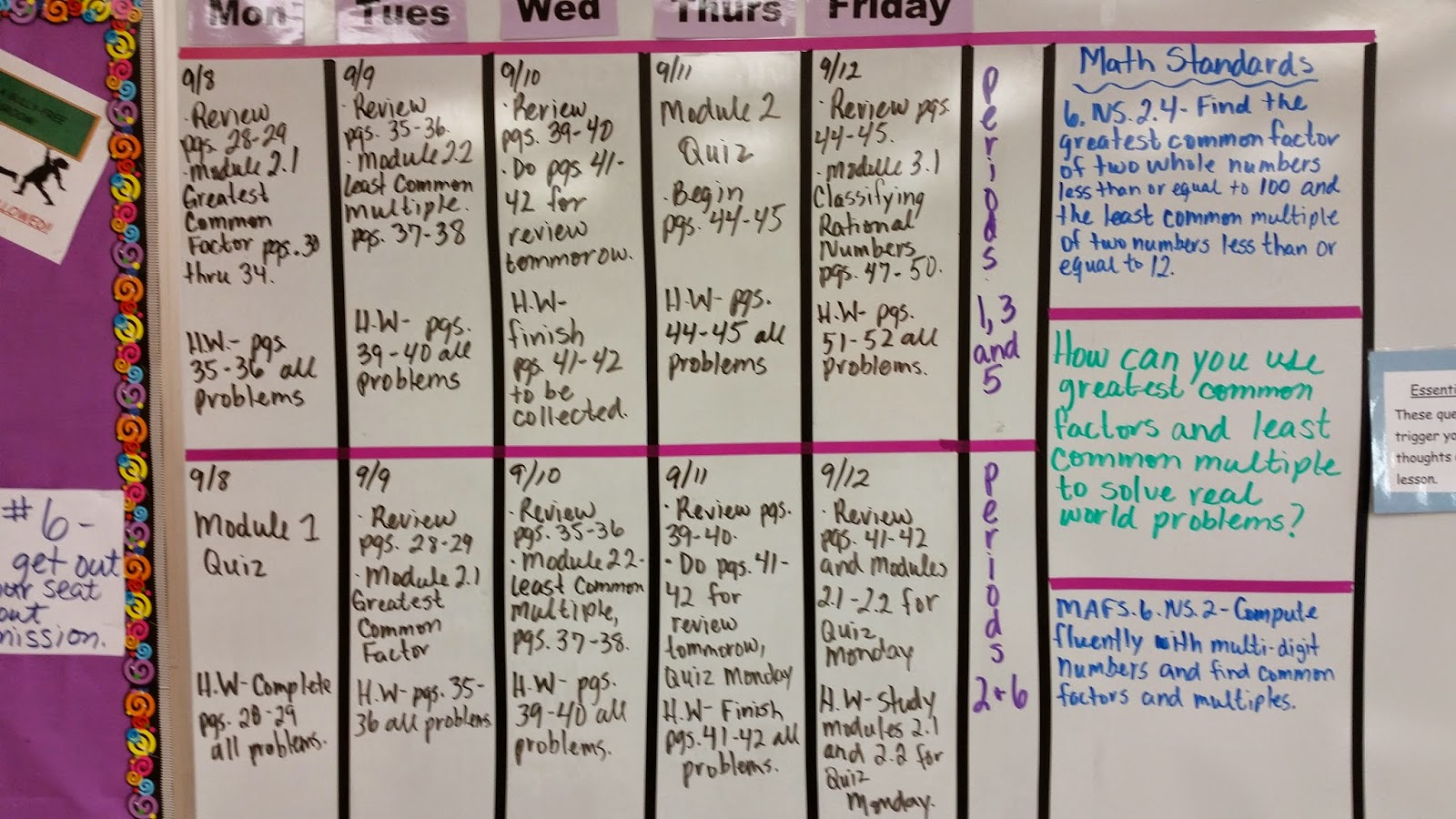 Mrs. Negron 6th Grade Math Class: Math agenda for the week of 9/8 - 9 ...