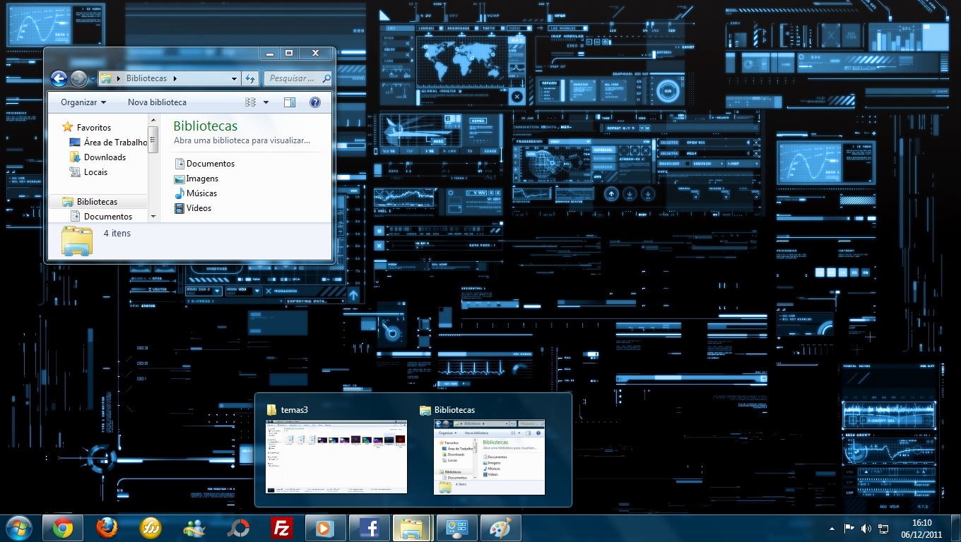 Evollution Downloads: Download do Tema SCREENS Para Win 7