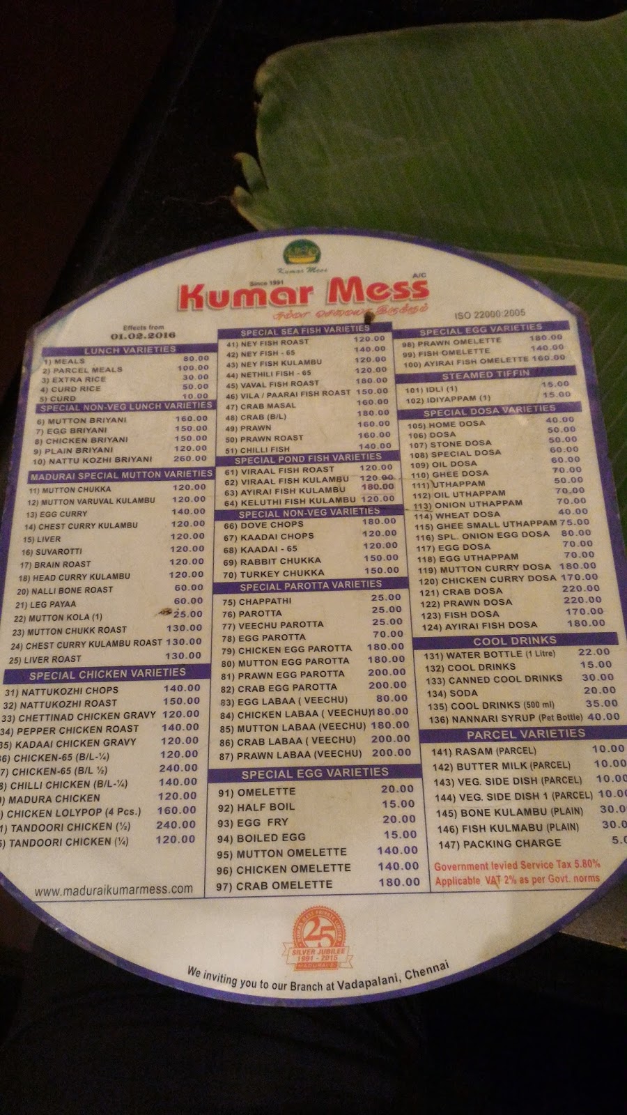 Food Junkie Pro: Lunch at Madurai Kumar Mess
