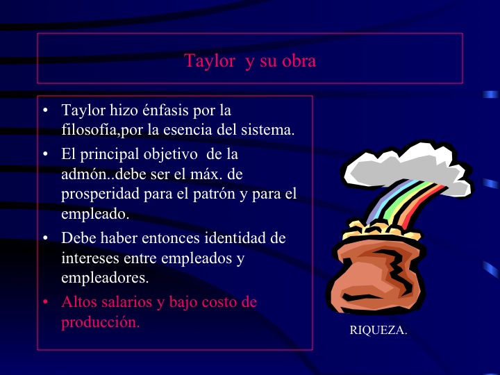 Maestría en Gerencia Empresarial: 1. Frederick Taylor: Principios de la ...