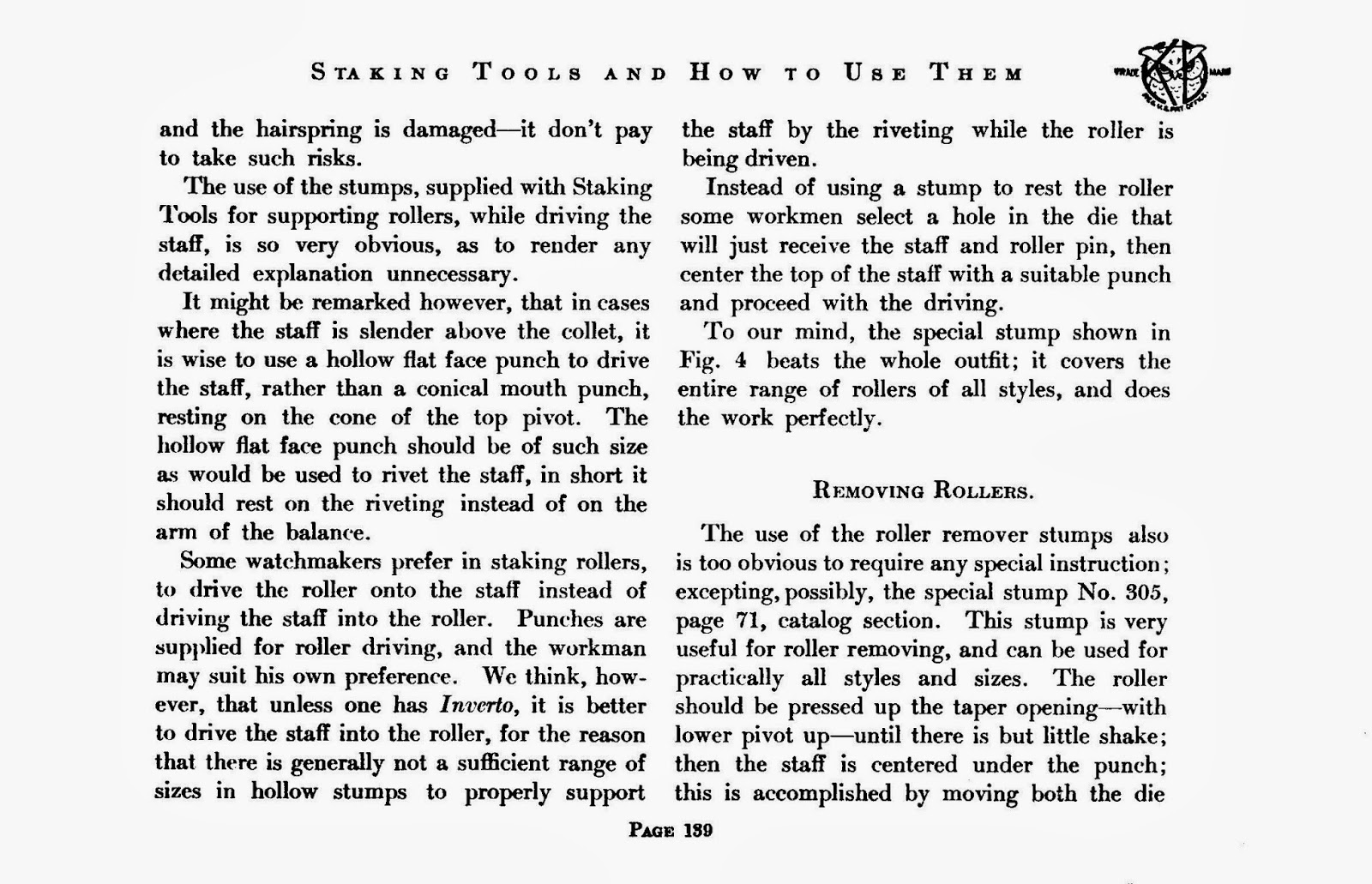 Staking a Balance Staff From K&D's "Staking Sets & How to Use Them ...