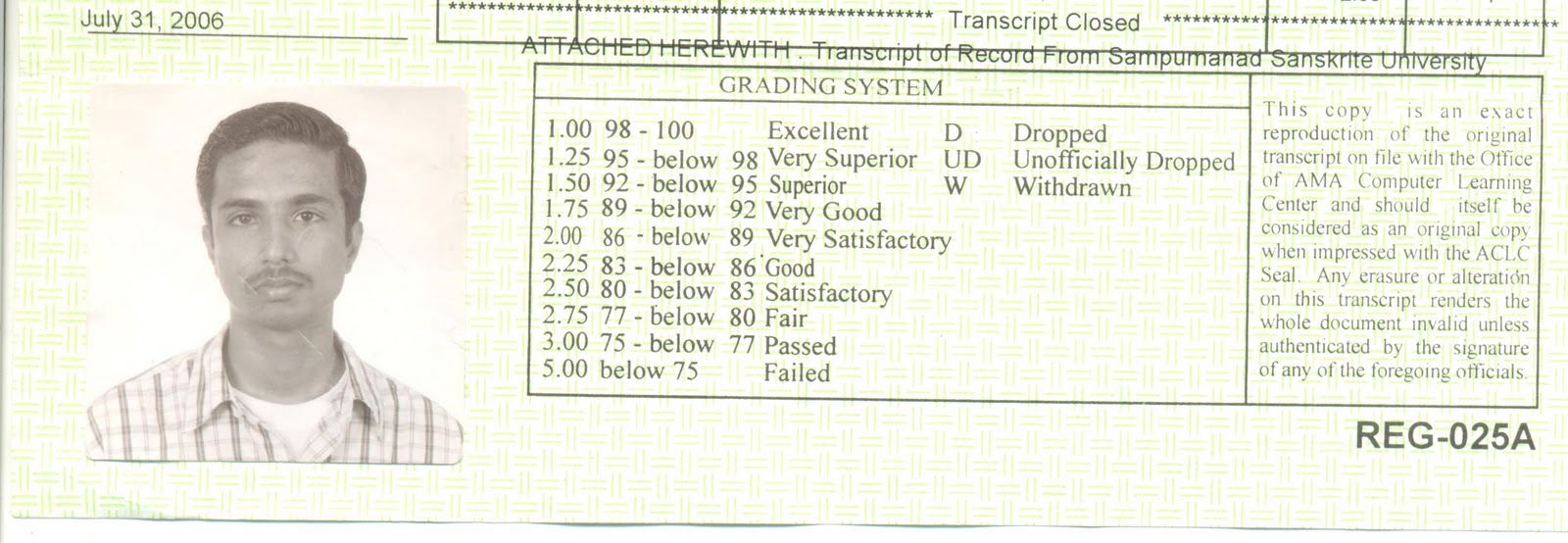 Certificates: Achievements