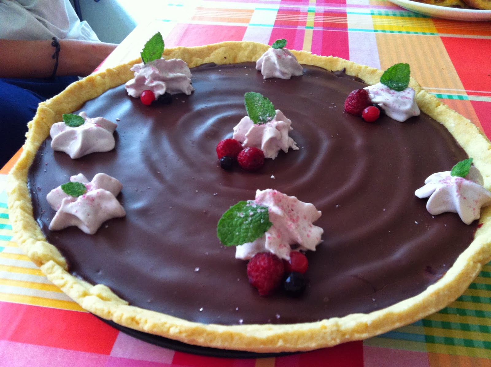 Les p'tites recettes de Mastinette: Tarte au chocolat-café-chantilly ...