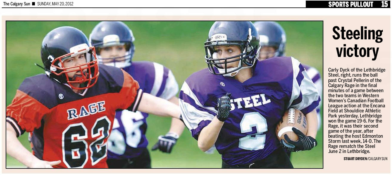 Calgary Rage Women's Tackle Football: Media