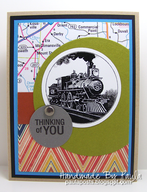 Handmade By Paula: Masculine Train Card