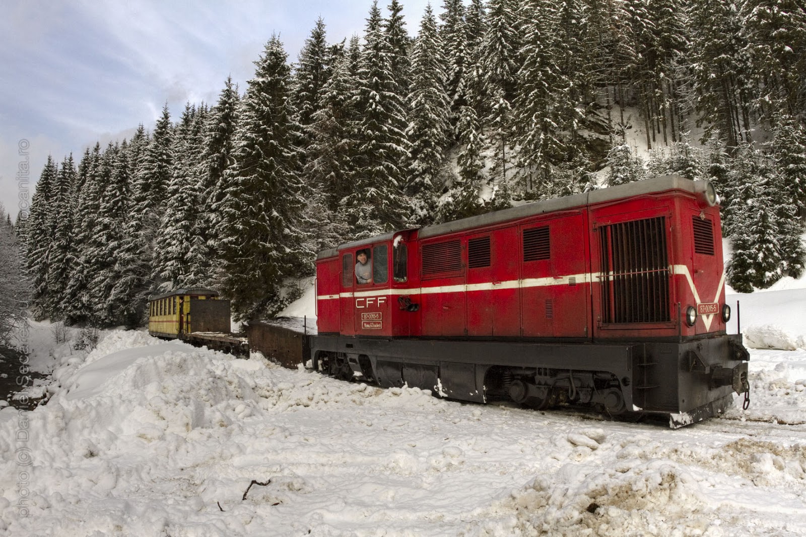 Mocanita | Trenul forestier cu abur pe linie ingusta: Trenul de producție