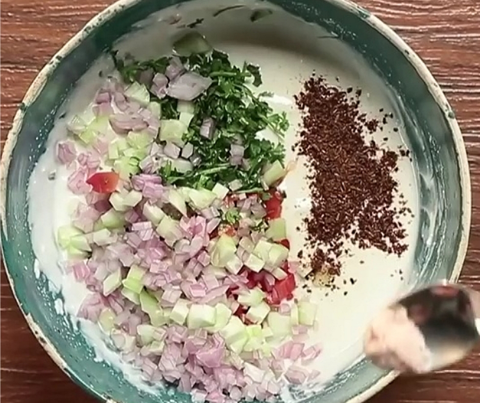 How to make Vegetable Raita at Home | Step by Step Vegetable Raita ...