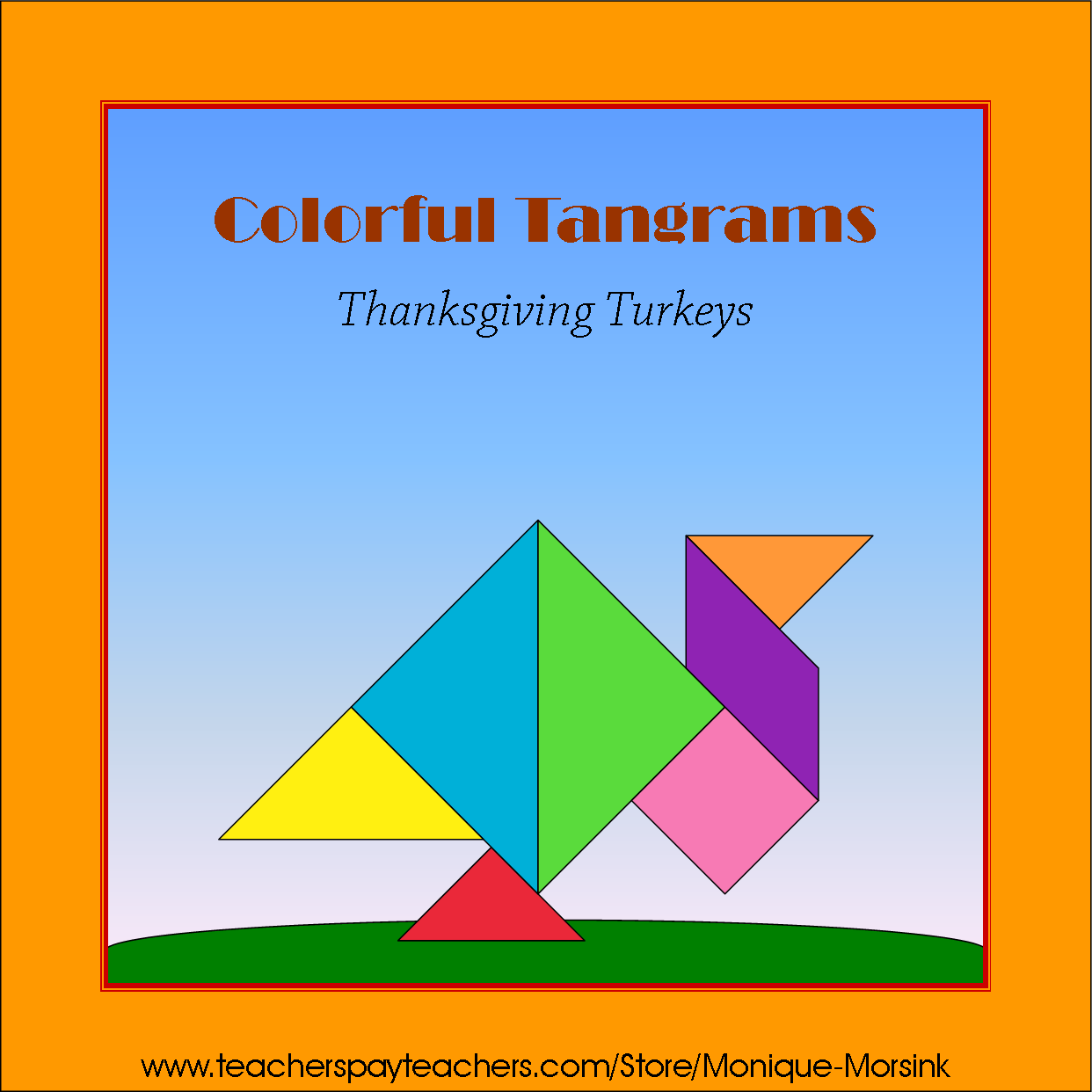 Colorful Tangrams: Christmas / Nativity Scene - Tangram Patterns