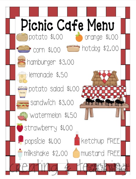 Dramatic Play Picnic Set | creating & teaching