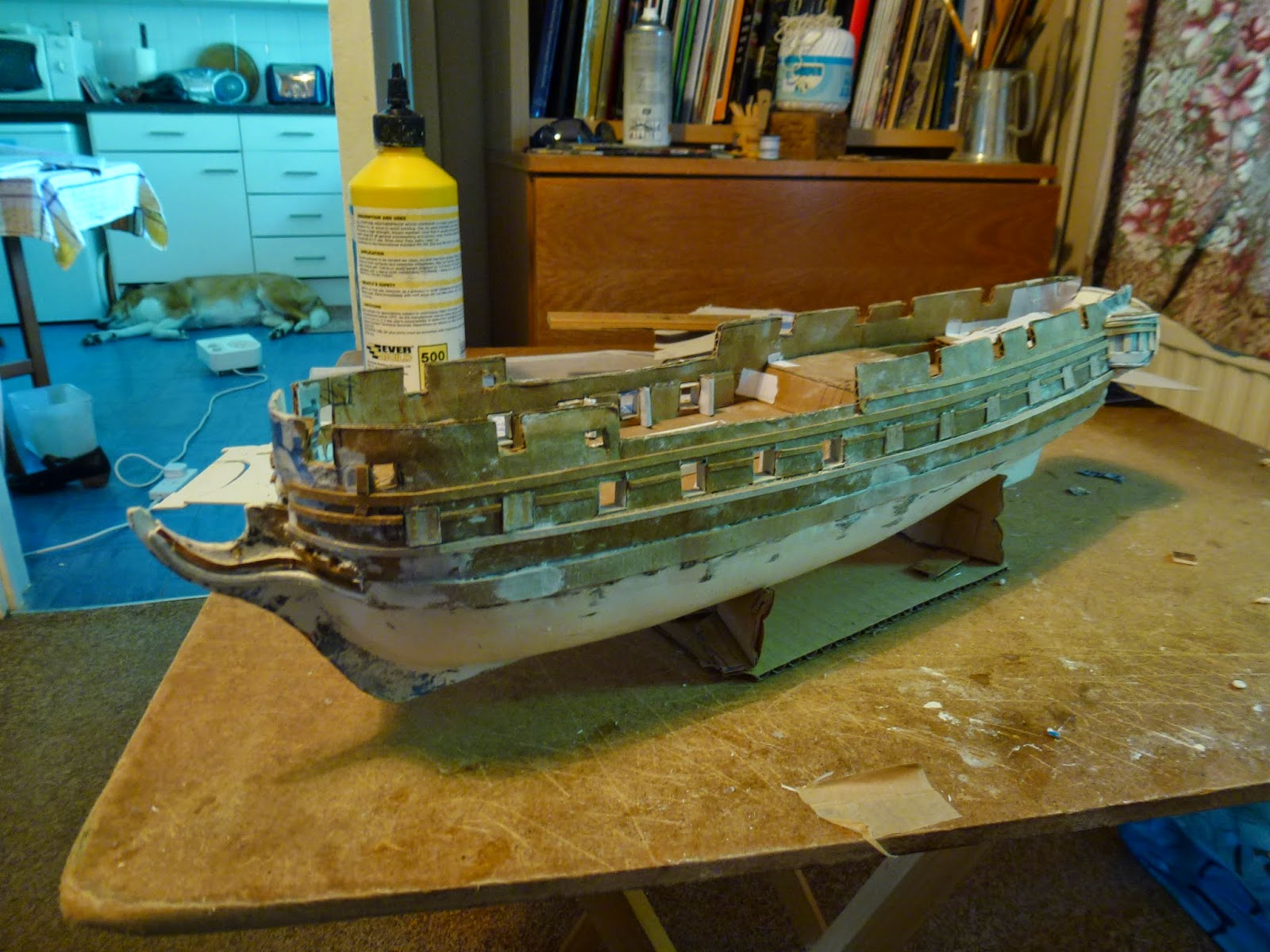 The Art Blog of Gordon Napier: How to make a Model Frigate (Napoleonic ...