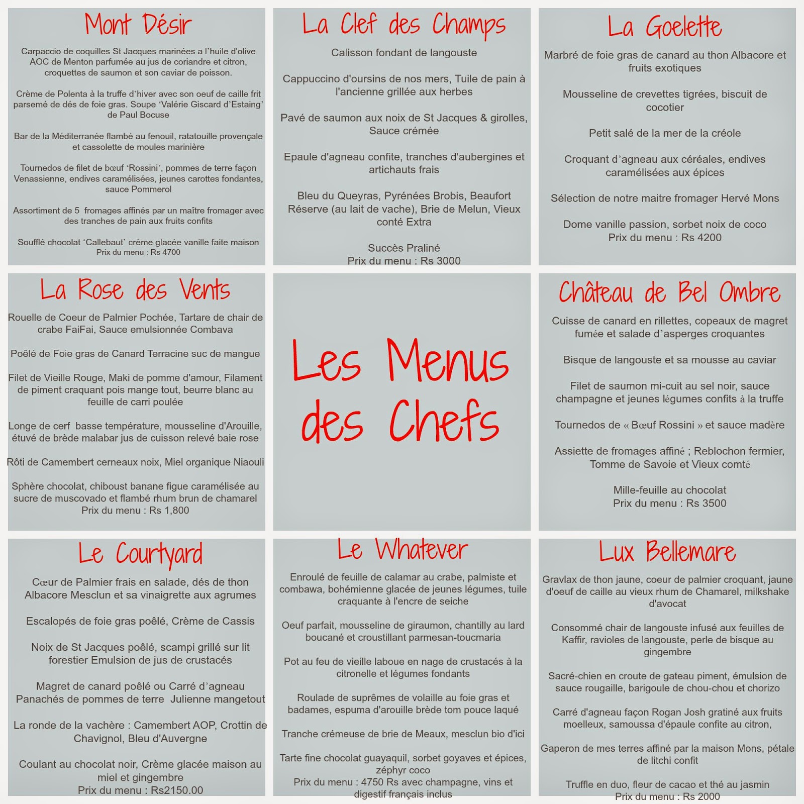 My Sweet Mauritius: 1000 CHEFS, 1000 MENUS DONT 8 A MAURICE