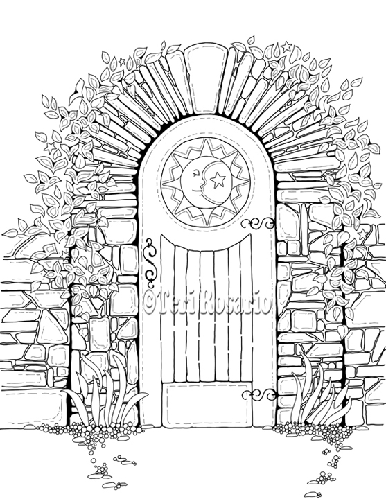 Gate Coloring Pages